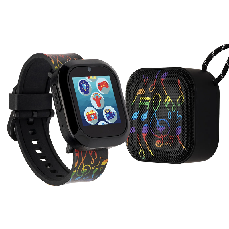 iTech Jr Kids Musical Notes Smartwatch - Silicone Strap and LED Blueto ...