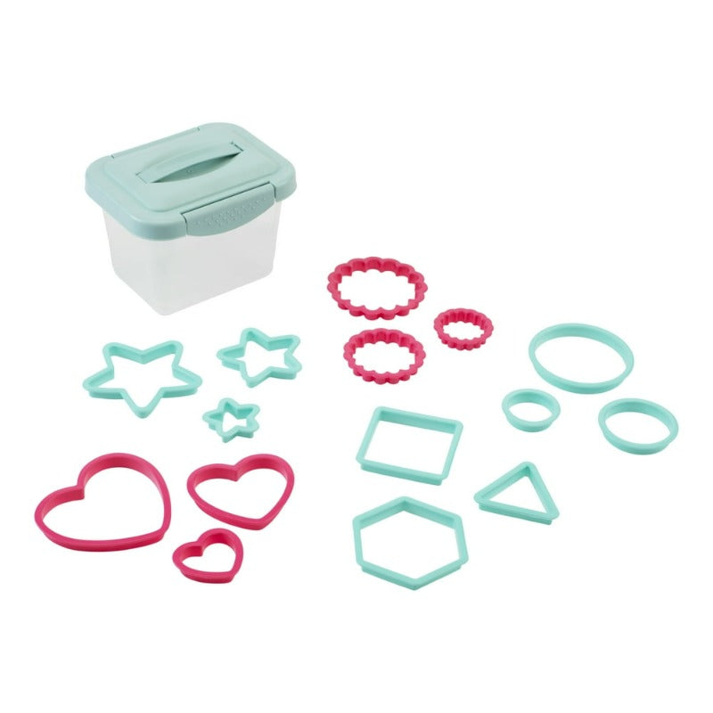 15-Piece Assorted Cookie Cutter Set with Storage Container – MODAndME