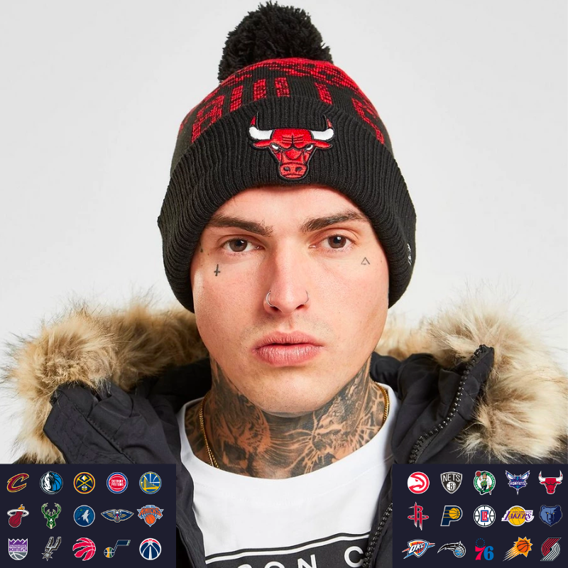 New Era® Official NBA Sideline Sport Embroidered Cuffed Knit Hat with ...